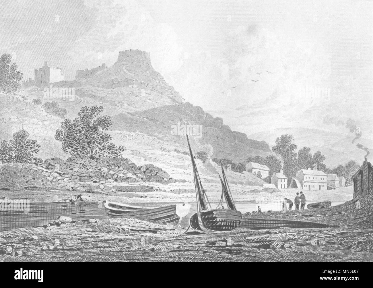 CORNWALL. Trematon Castle. DUGDALE 1845 old antique vintage print ...