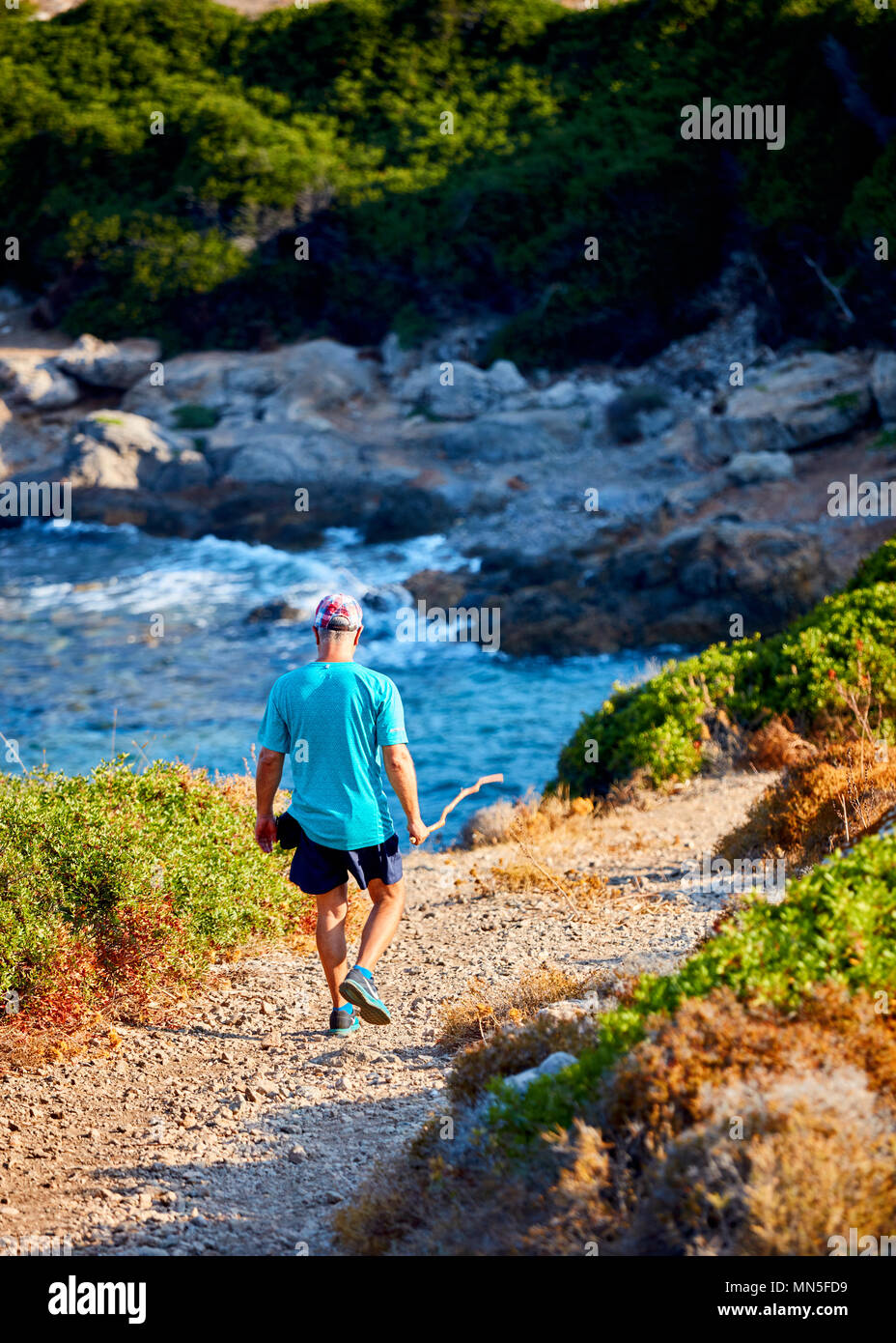 Hike summer middle age hi-res stock photography and images - Alamy