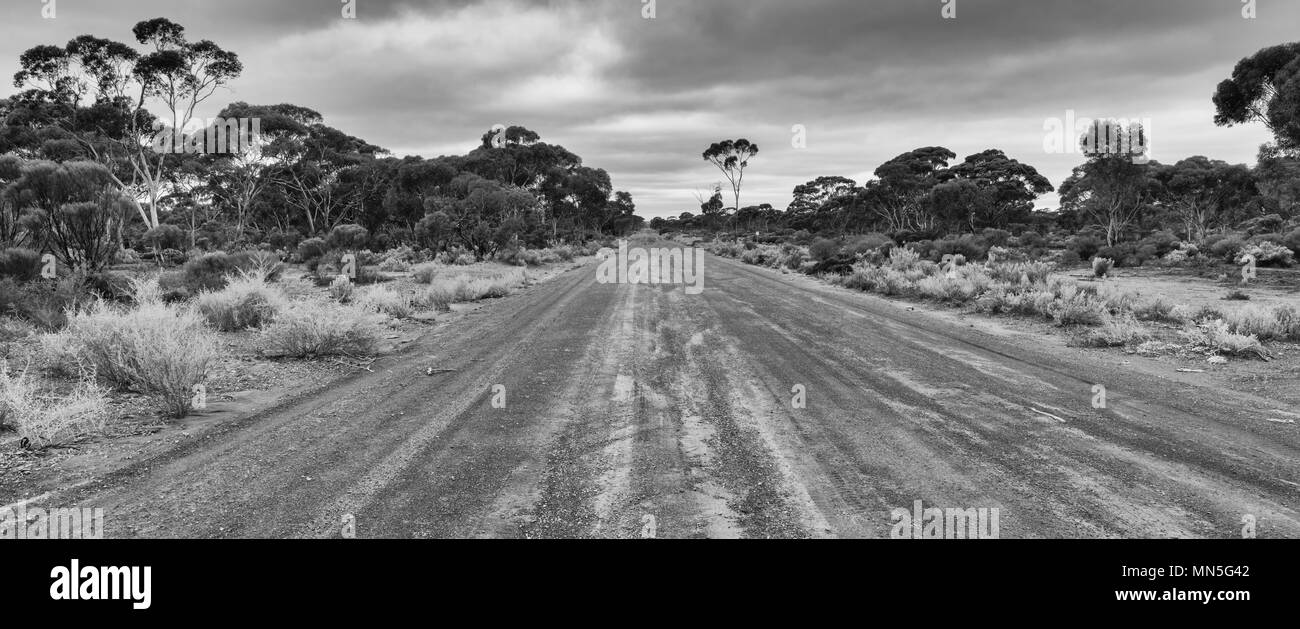 Outback road Black and White Stock Photos & Images - Alamy