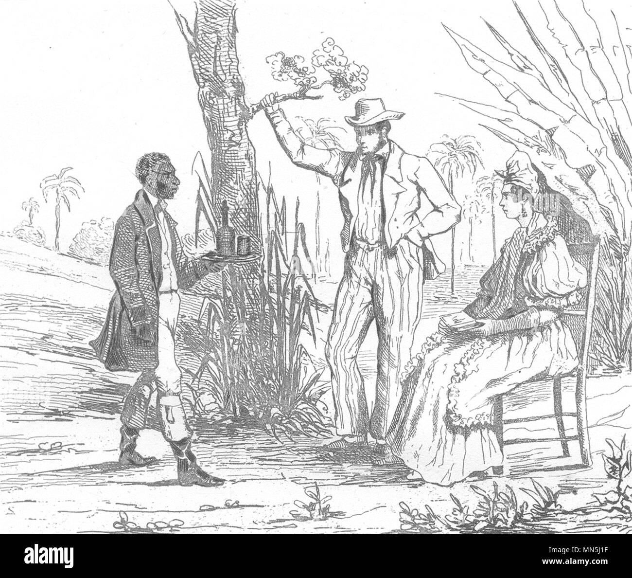 WEST INDIES. Antilles Françaises. Créole de la Martinique 1835 old ...