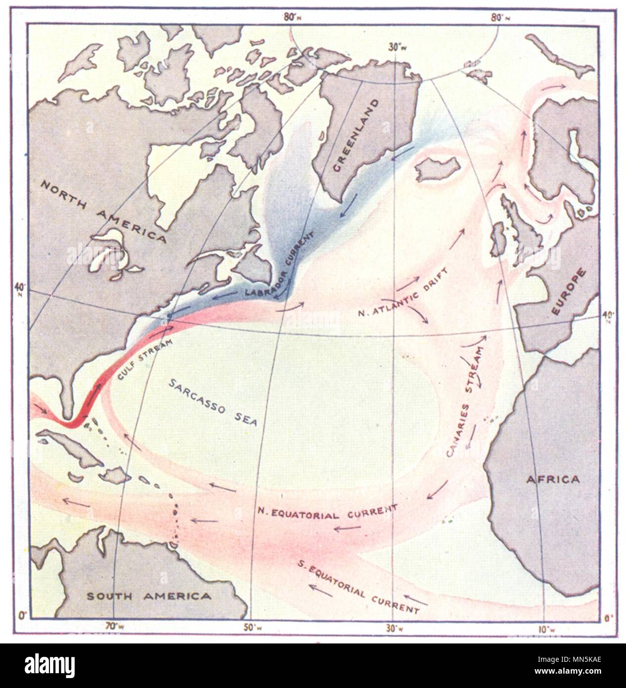 Cold And Warm Water Currents