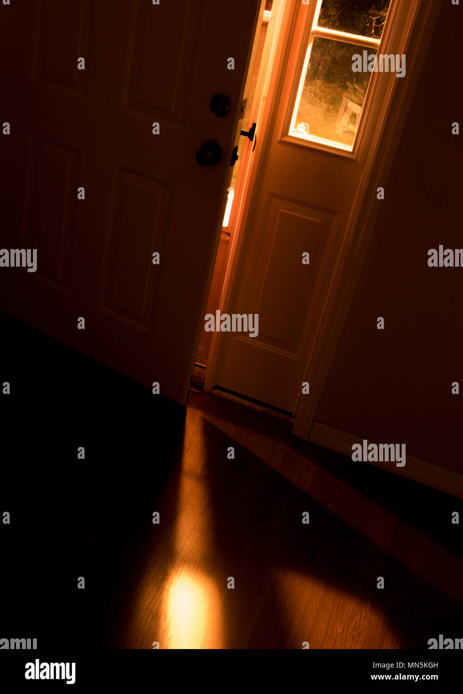 Partially open door hi-res stock photography and images - Alamy