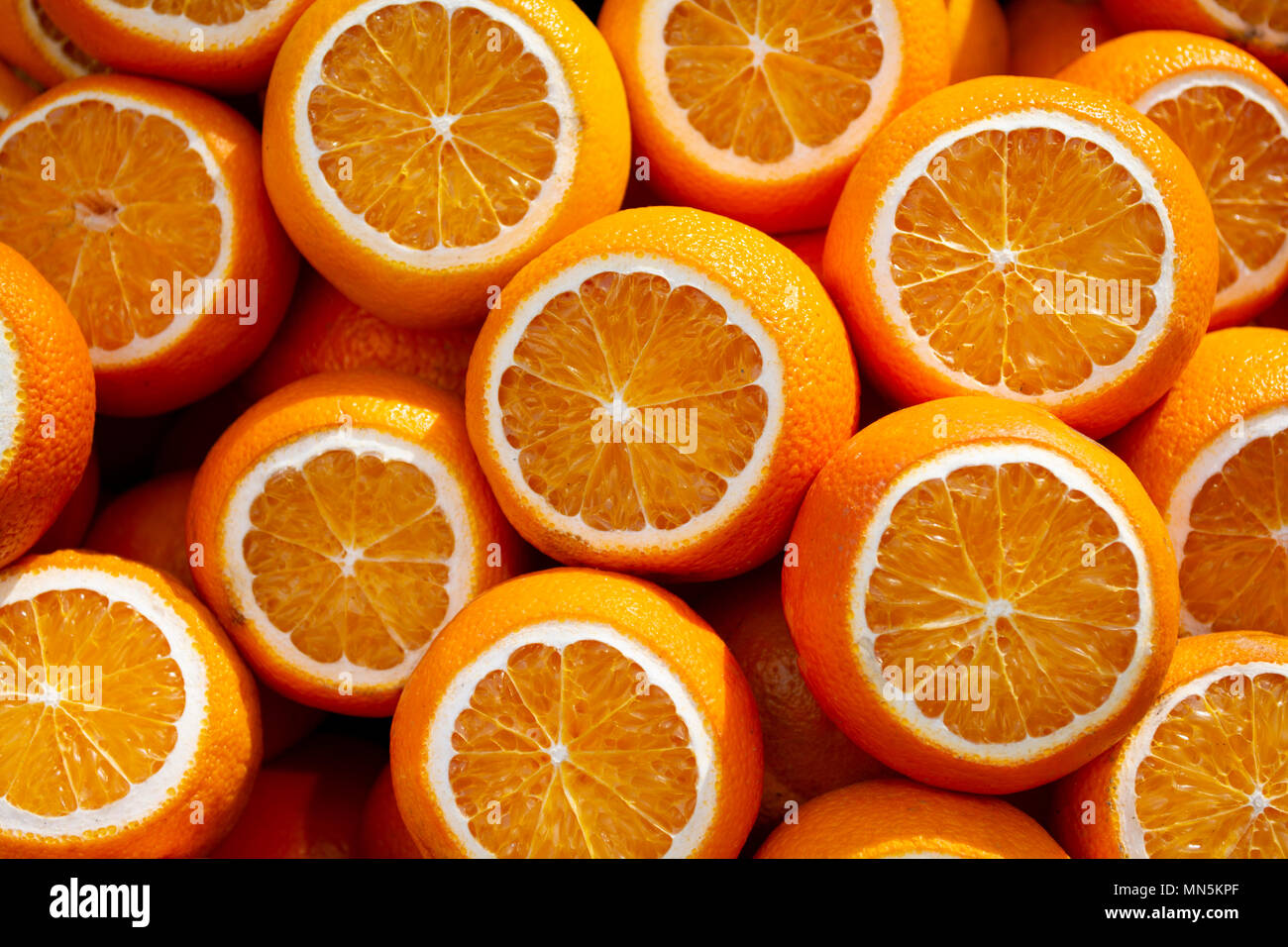 Top view orange slices hi-res stock photography and images - Alamy