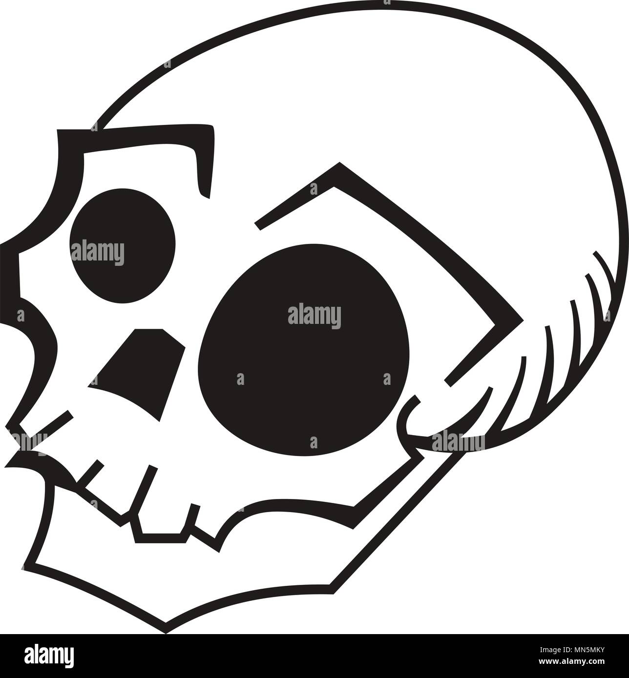 Cartoon Skull Stock Vector Images - Alamy