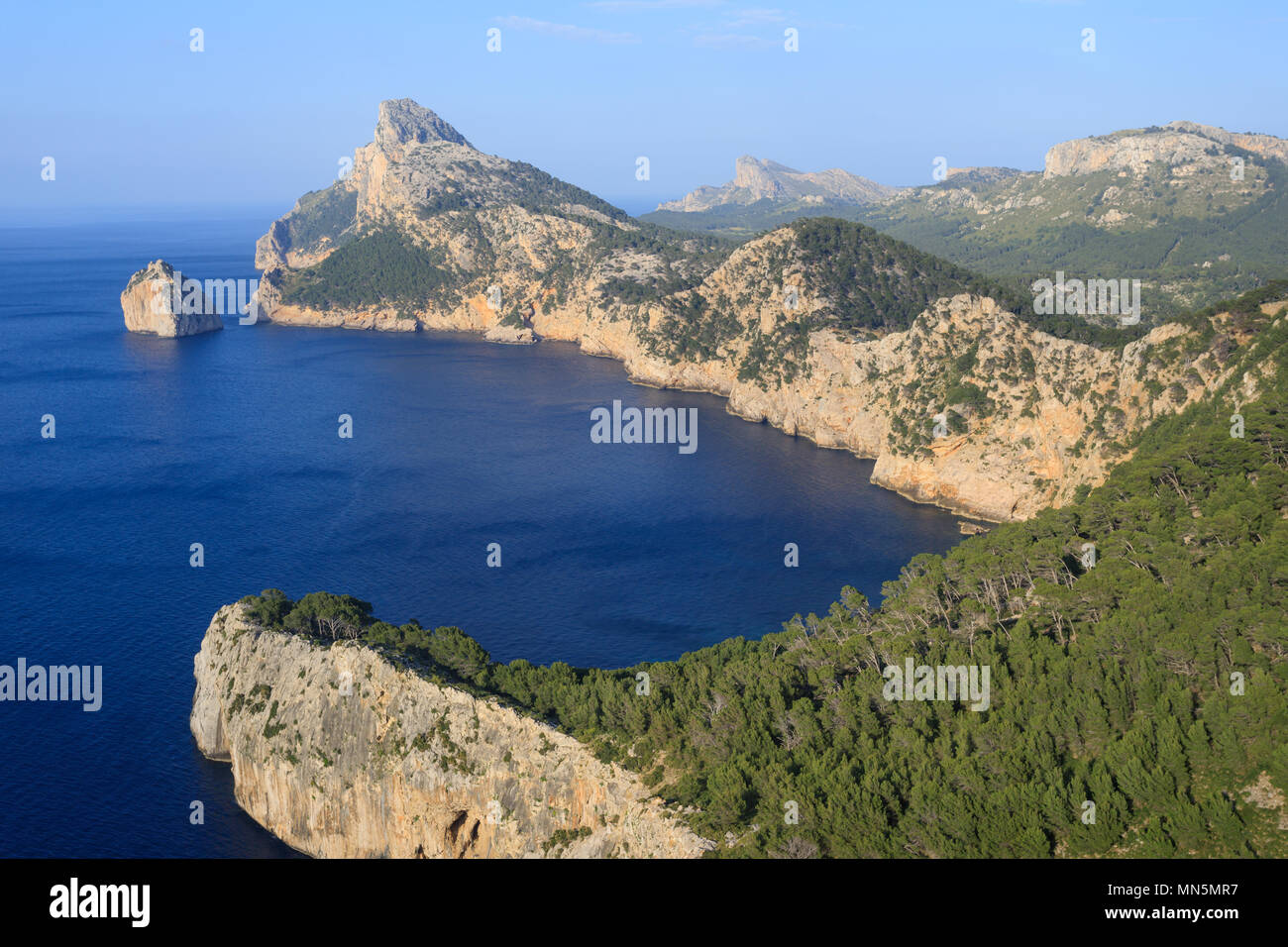 Lighthouse in Cap de Formentor Mallorca around sunset Stock Photo - Alamy