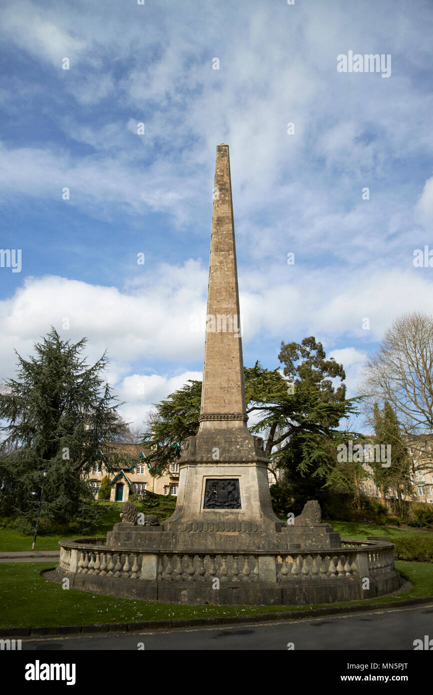 Victoria Column in Royal Victoria Park Bath England UK Stock Photo - Alamy