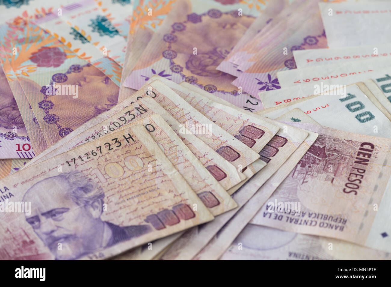 Argentina money / pesos Stock Photo - Alamy
