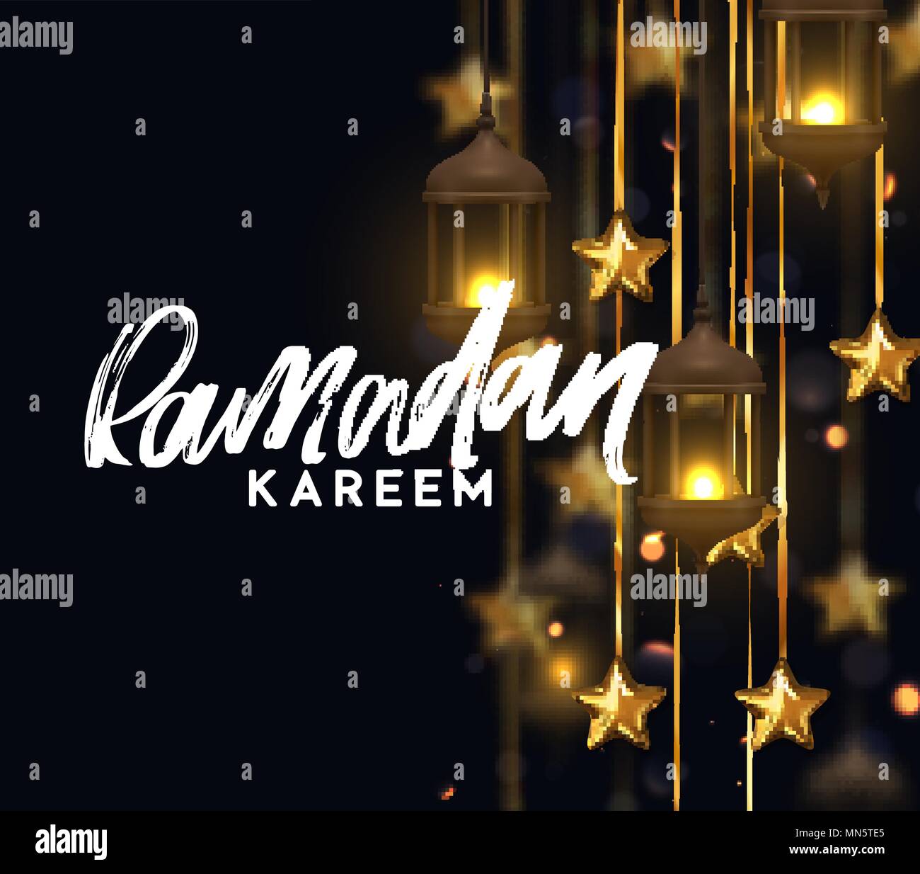 Ramadan kareem. Background design is arabian vintage decorative hanging ...