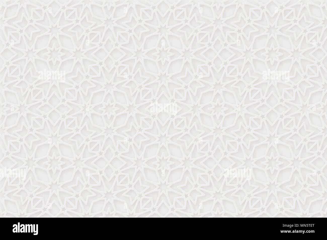 Arabic pattern background. Islamic ornament vector. Geometric 3d shape ...