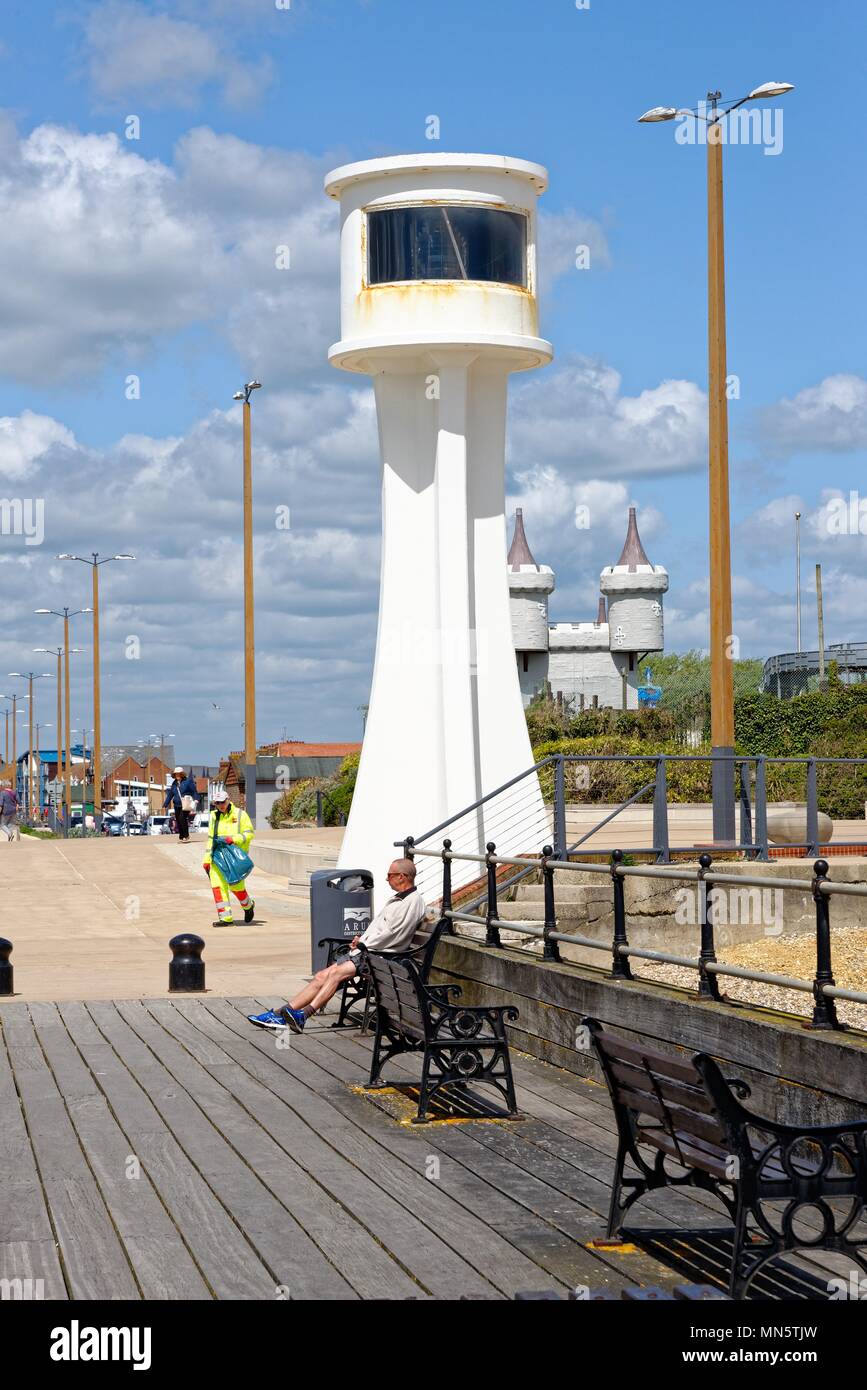 The Lighthouse at the entrance to Littlehampton harbour West Sussex ...