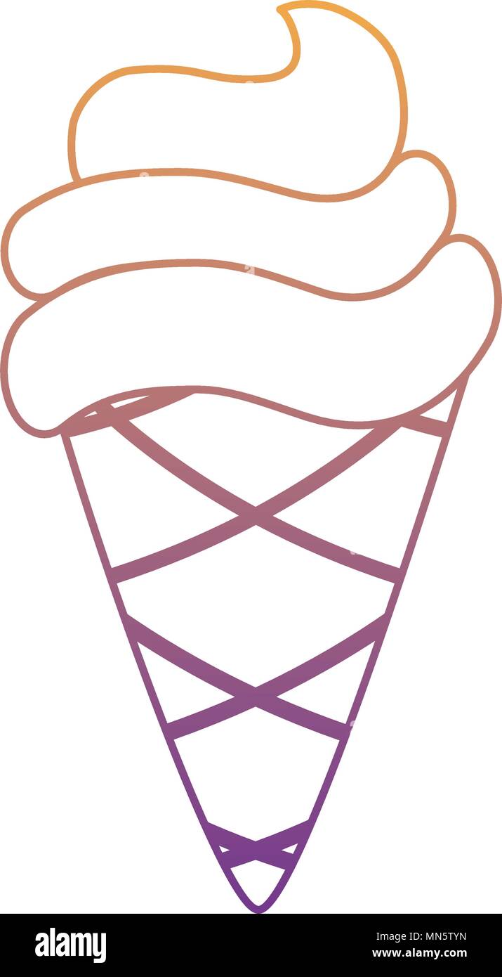 ice cream cone icon over white background, vector illustration Stock ...