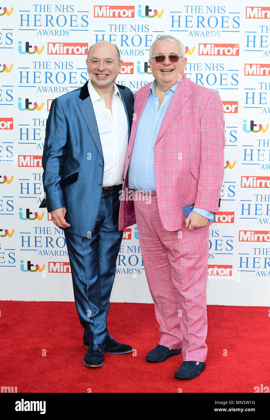 Christopher Biggins (right) and partner Neil Sinclair attending the NHS ...