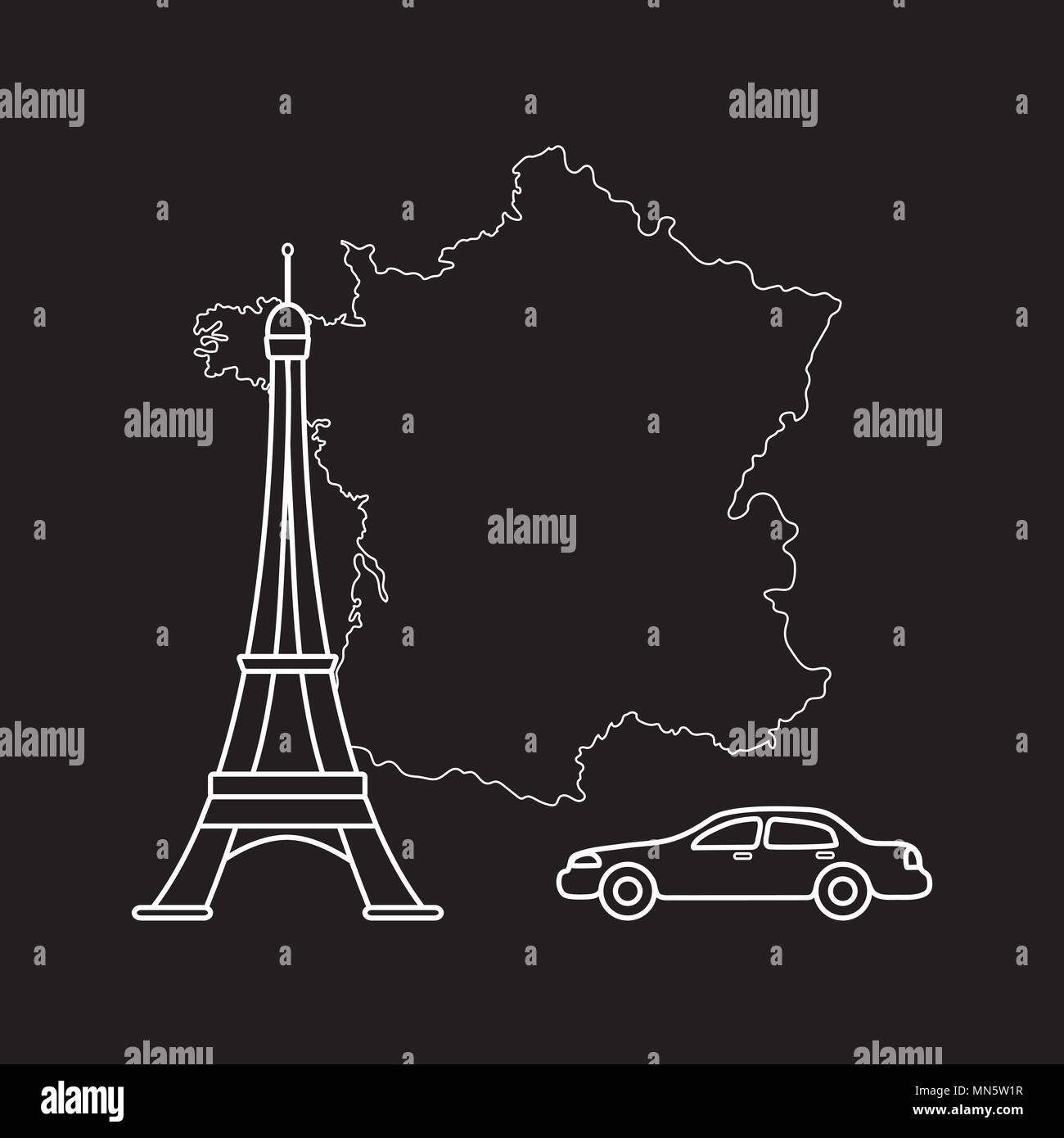 Paris transport history Stock Vector Images - Alamy