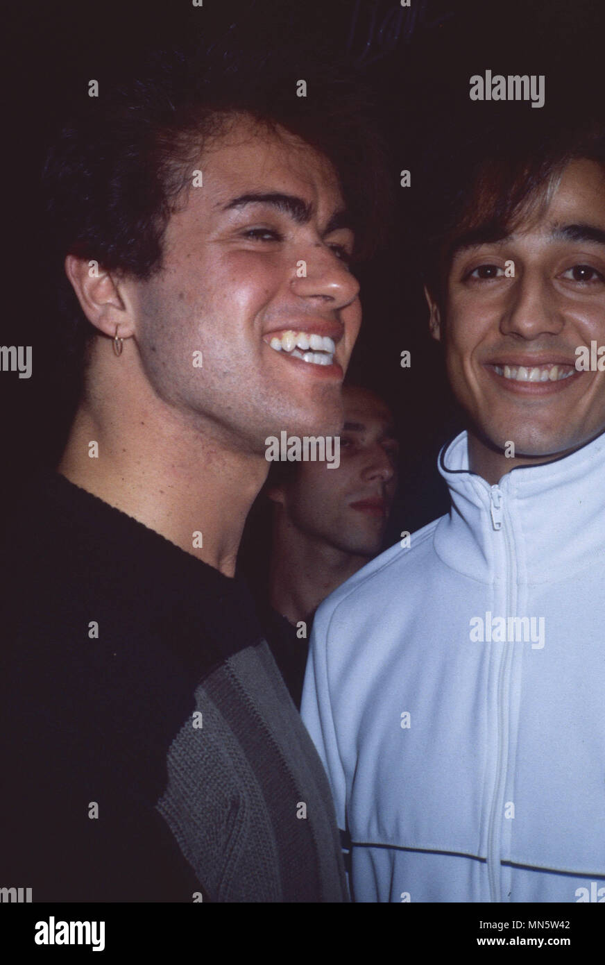 London, UK. LIBRARY George Michael and Andrew Ridgeley in Wham! in the ...