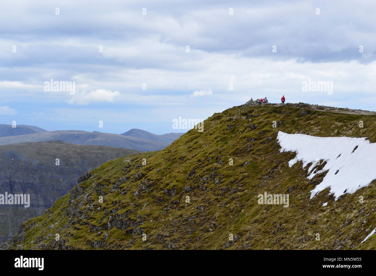 Helvellyn Mountain View from the Summit, Lake District Stock Photo - Alamy