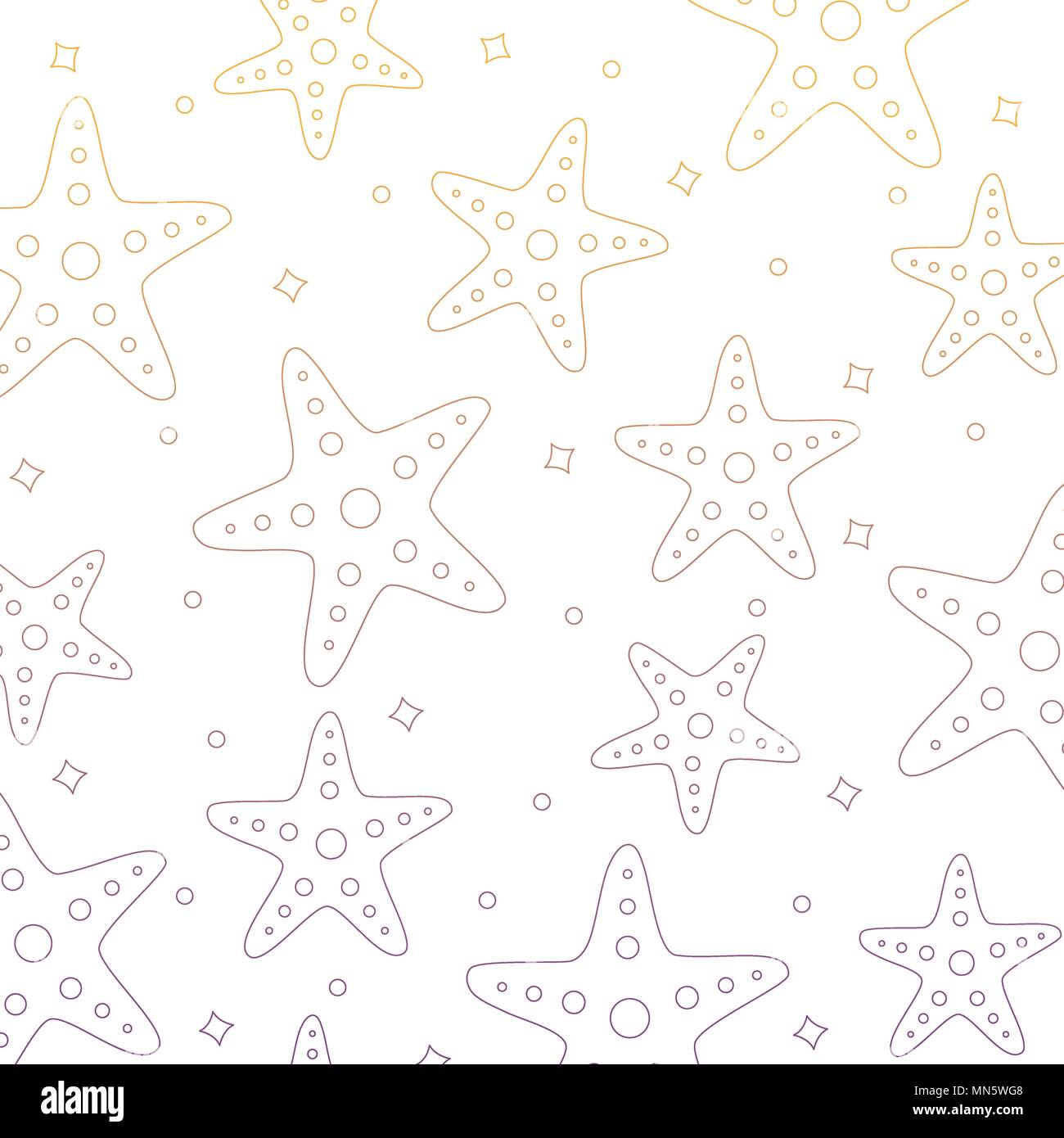 background of sea stars pattern, vector illustration Stock Vector Image ...