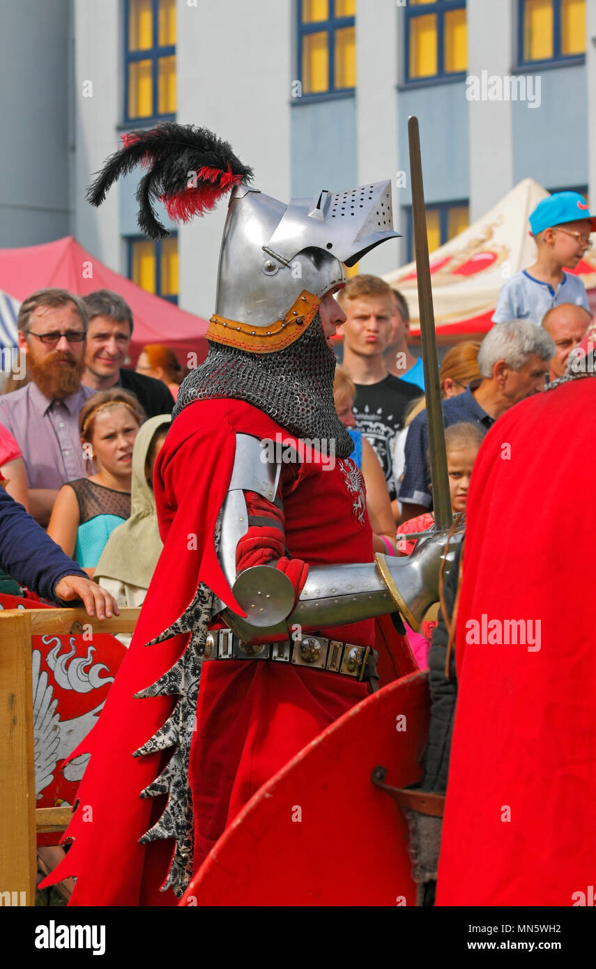 Knight. "Knight's Tournament with Plum". Szydlow, Poland, 23rd July ...