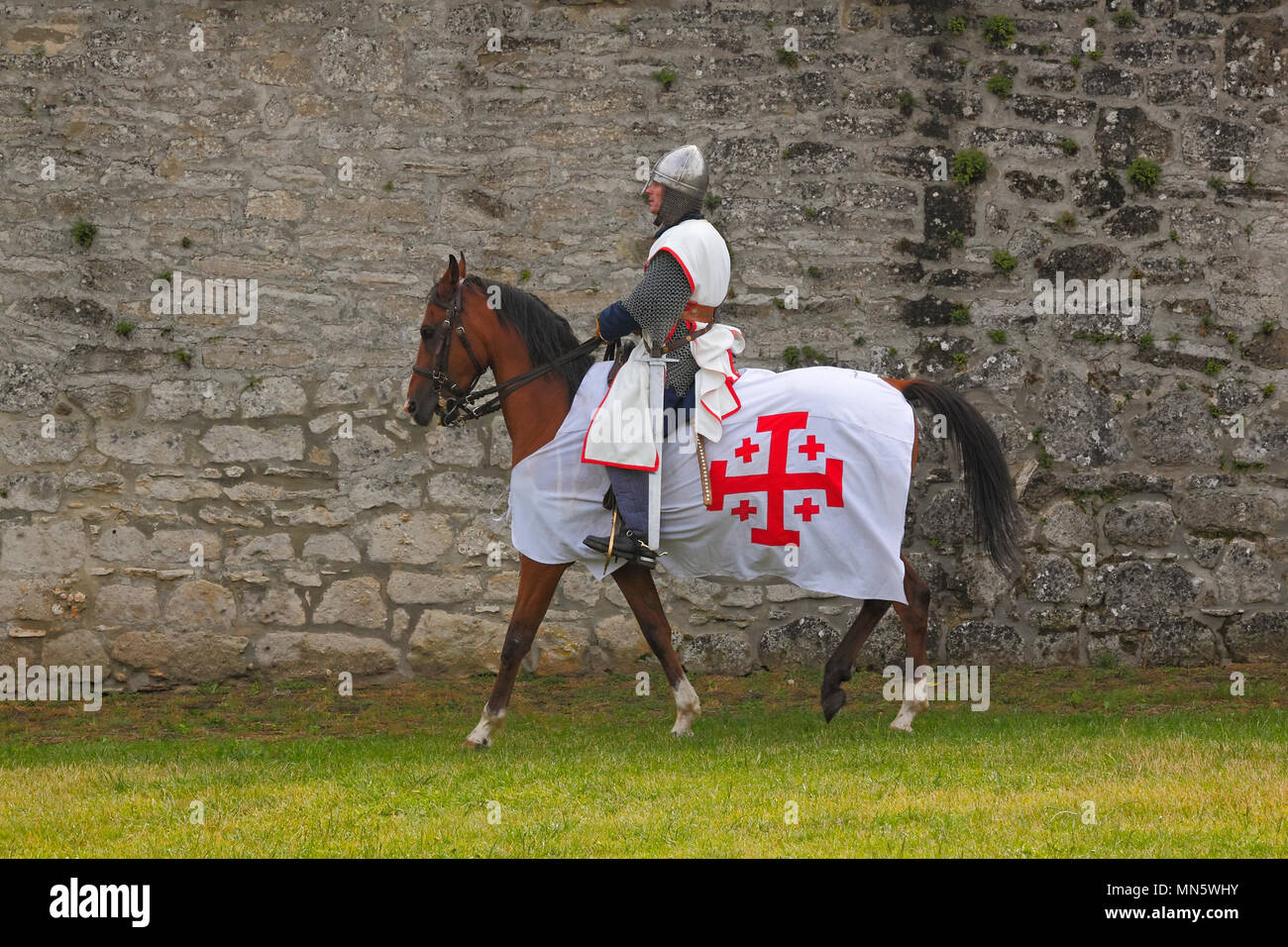 Medieval warrior side view hi-res stock photography and images - Alamy