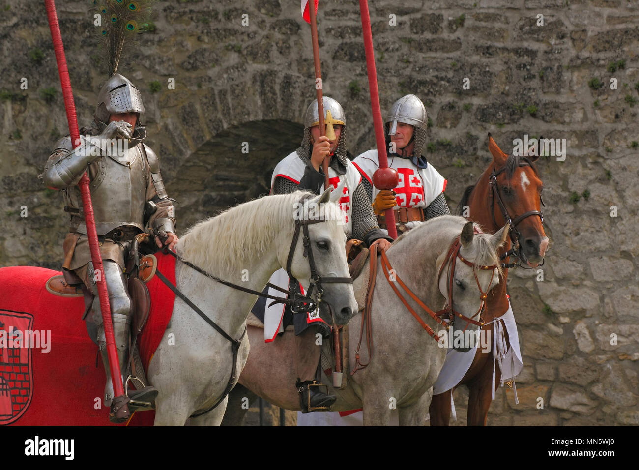 Medieval knights cavalry hi-res stock photography and images - Alamy