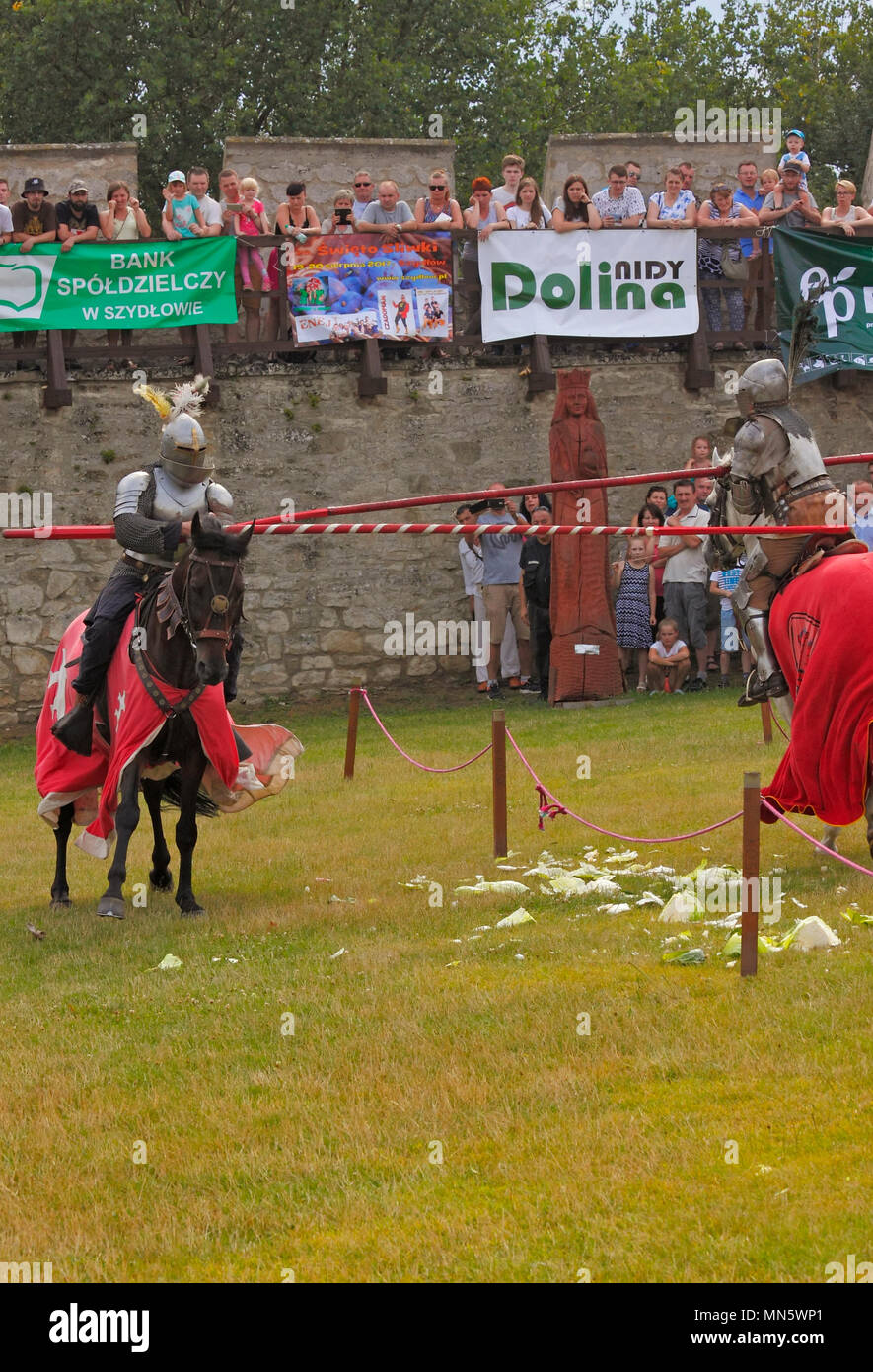 Knight demonstration of a fight and riding techniques. "Knight's ...