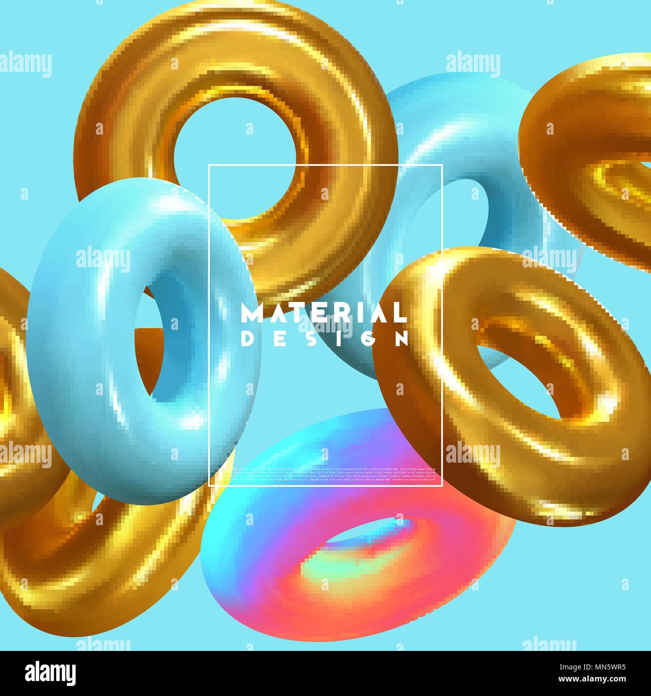 Modern abstract background. Gradient colorful composition 3d shapes ...