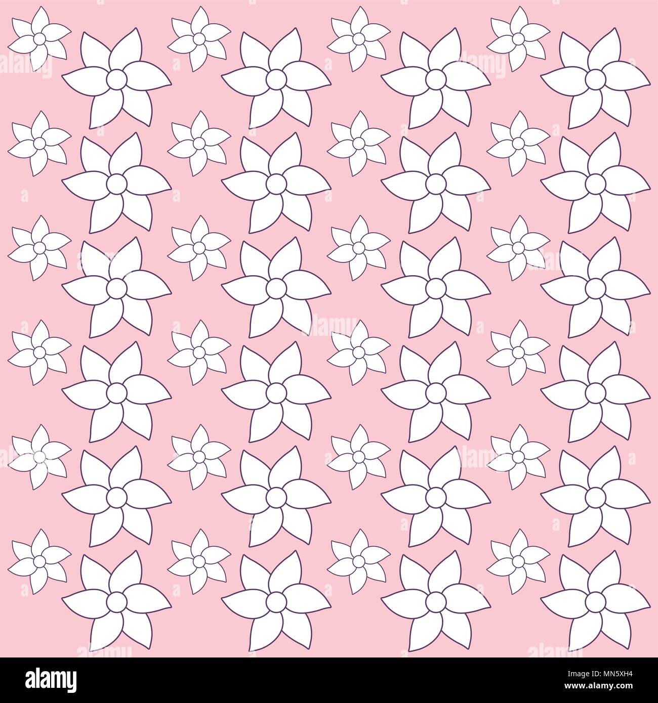 background of beautiful flowers pattern, colorful design. vector ...