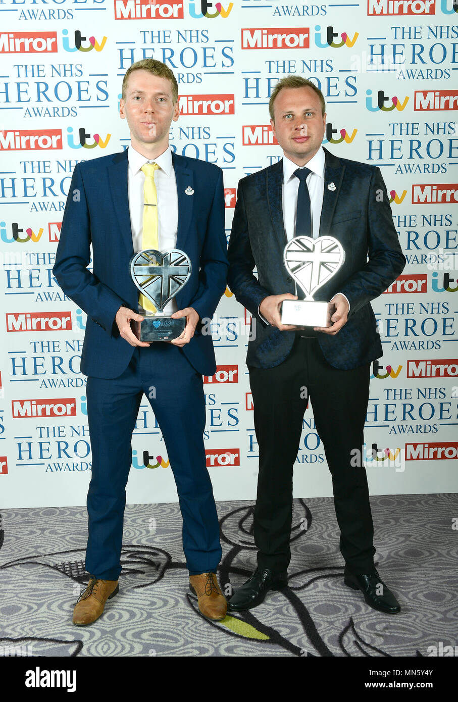 Rich Morton and Dan Farnworth win the Mental Health award at the NHS ...