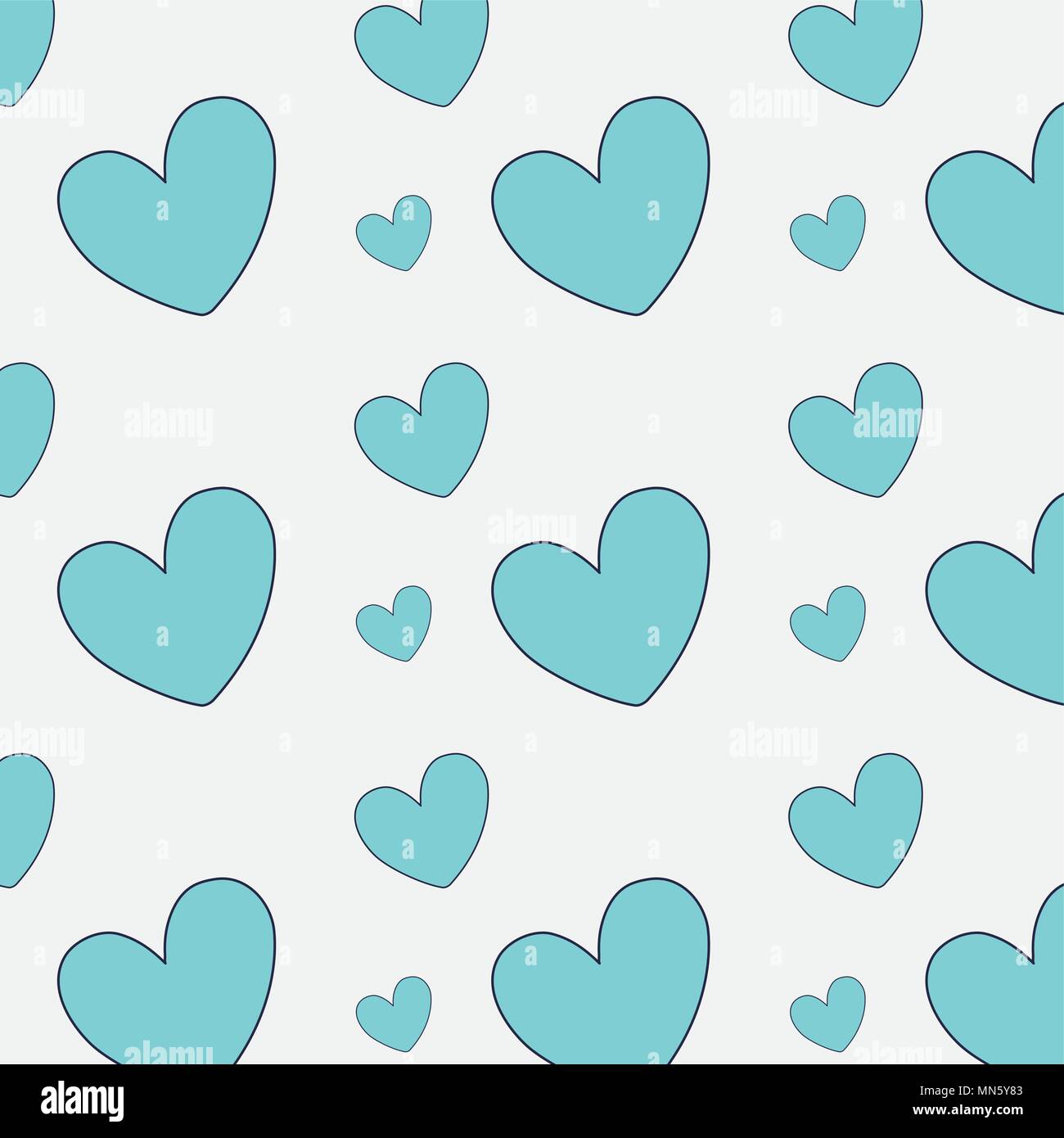 blue hearts background, colorful design. vector illustration Stock ...