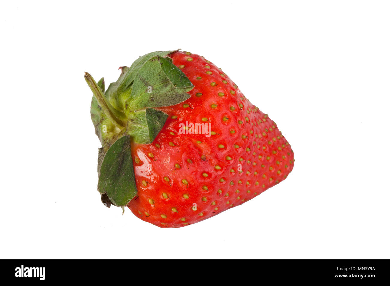 Strawberry isolated on white background. Clipping Path. A real real ...