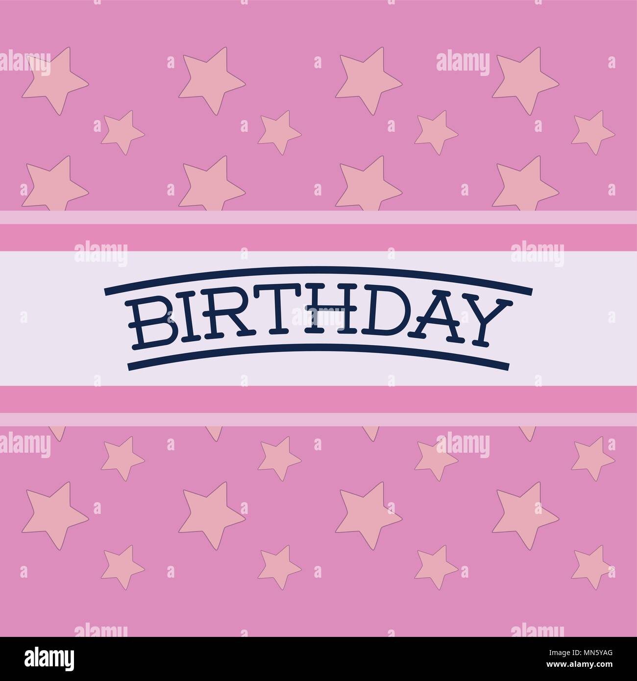 Happy birthday design over stars background, colorful design. vector ...
