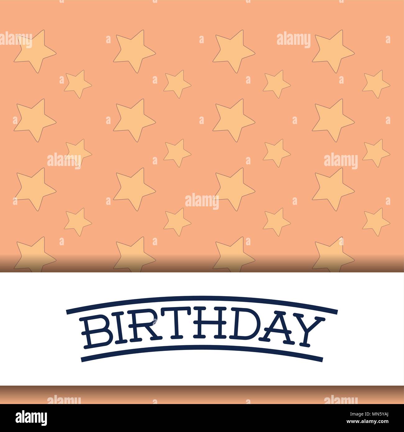 Happy birthday design over stars background, colorful design. vector ...