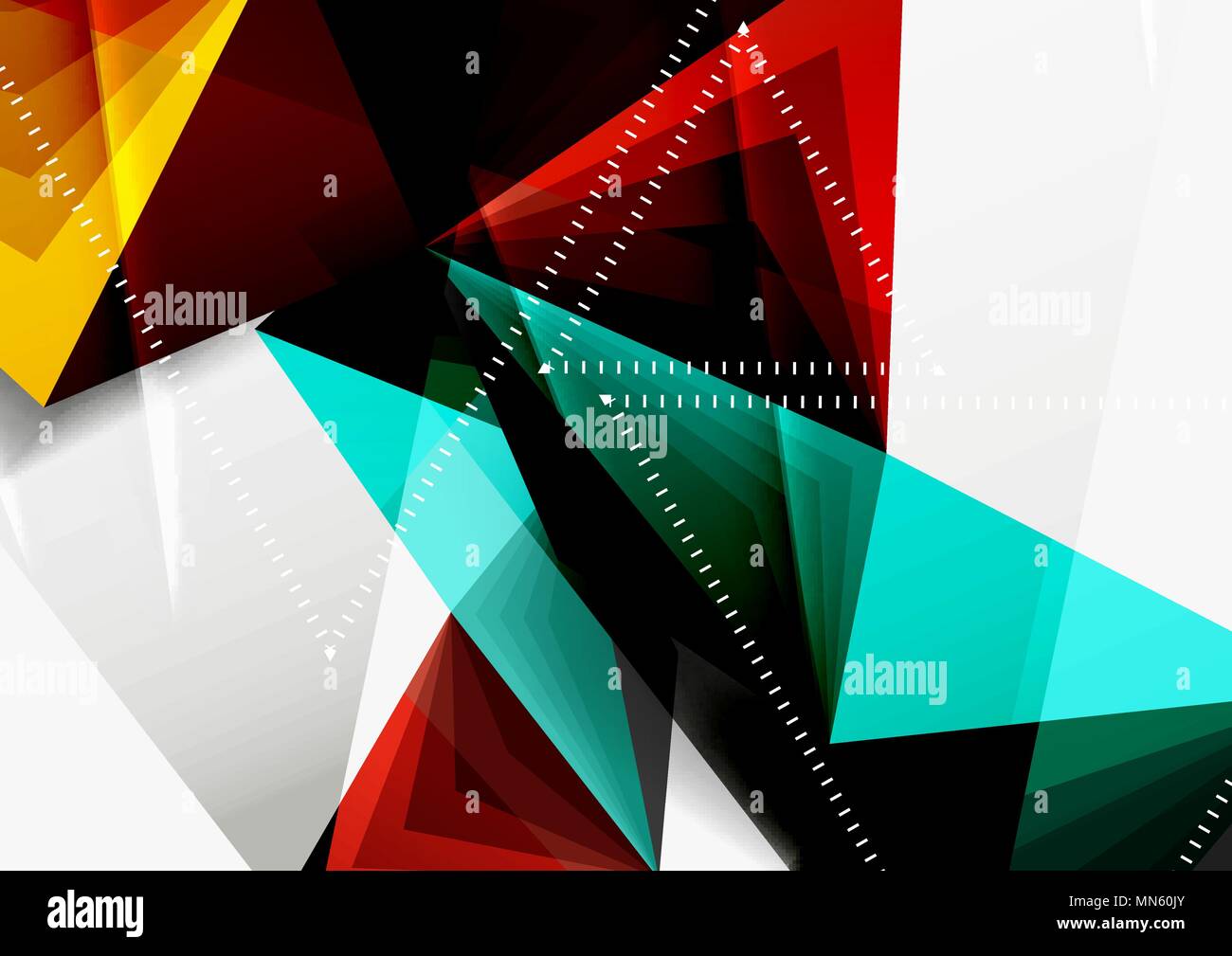 Vector low poly style 3d triangle line. Vector low poly style 3d ...