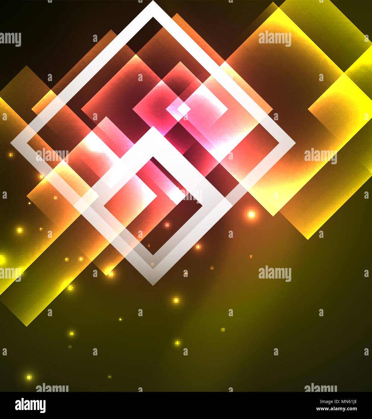 Dark background design with squares and shiny glowing effects. Dark ...
