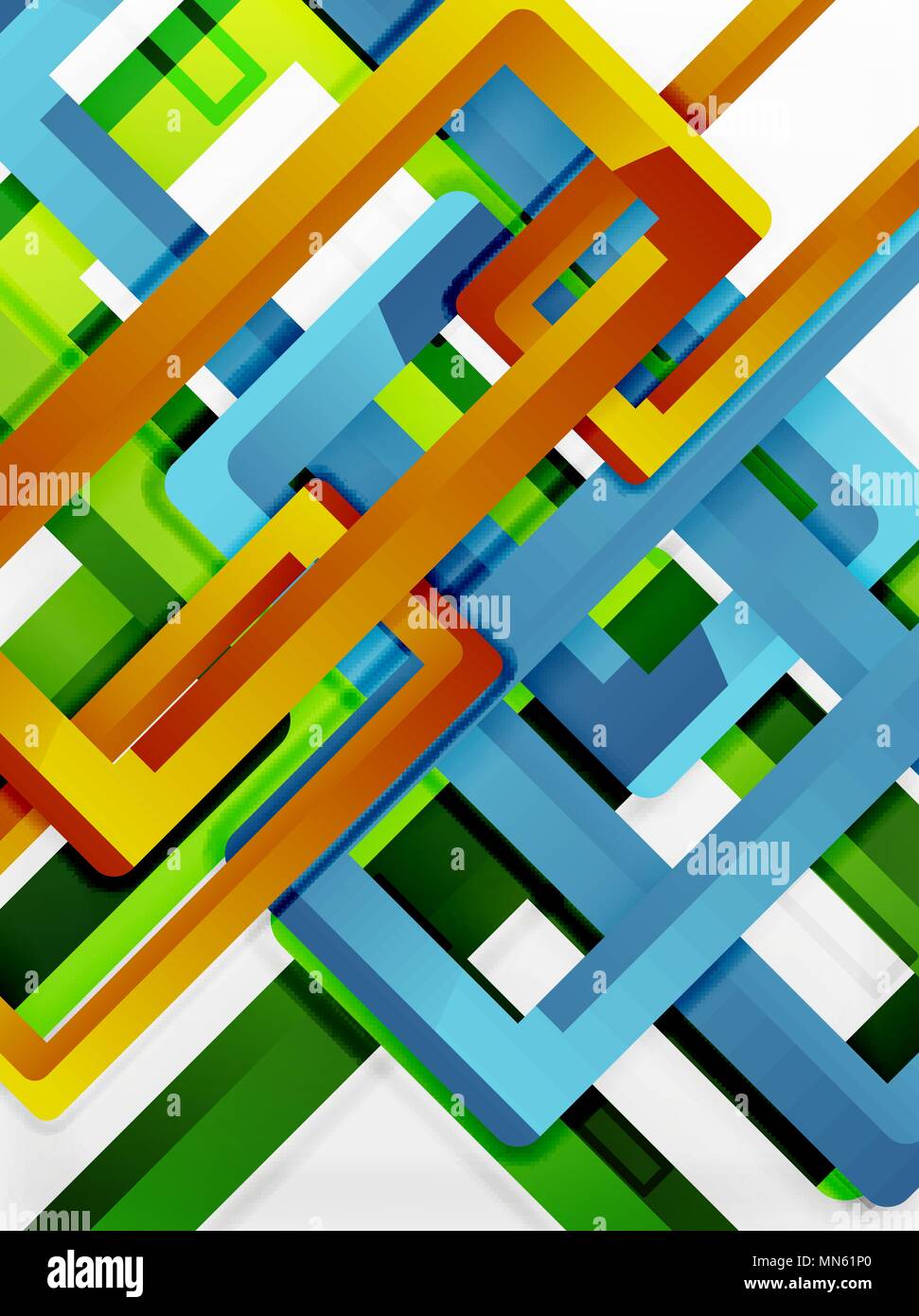 Rectangle tube elements, vector background. Rectangle tube elements ...