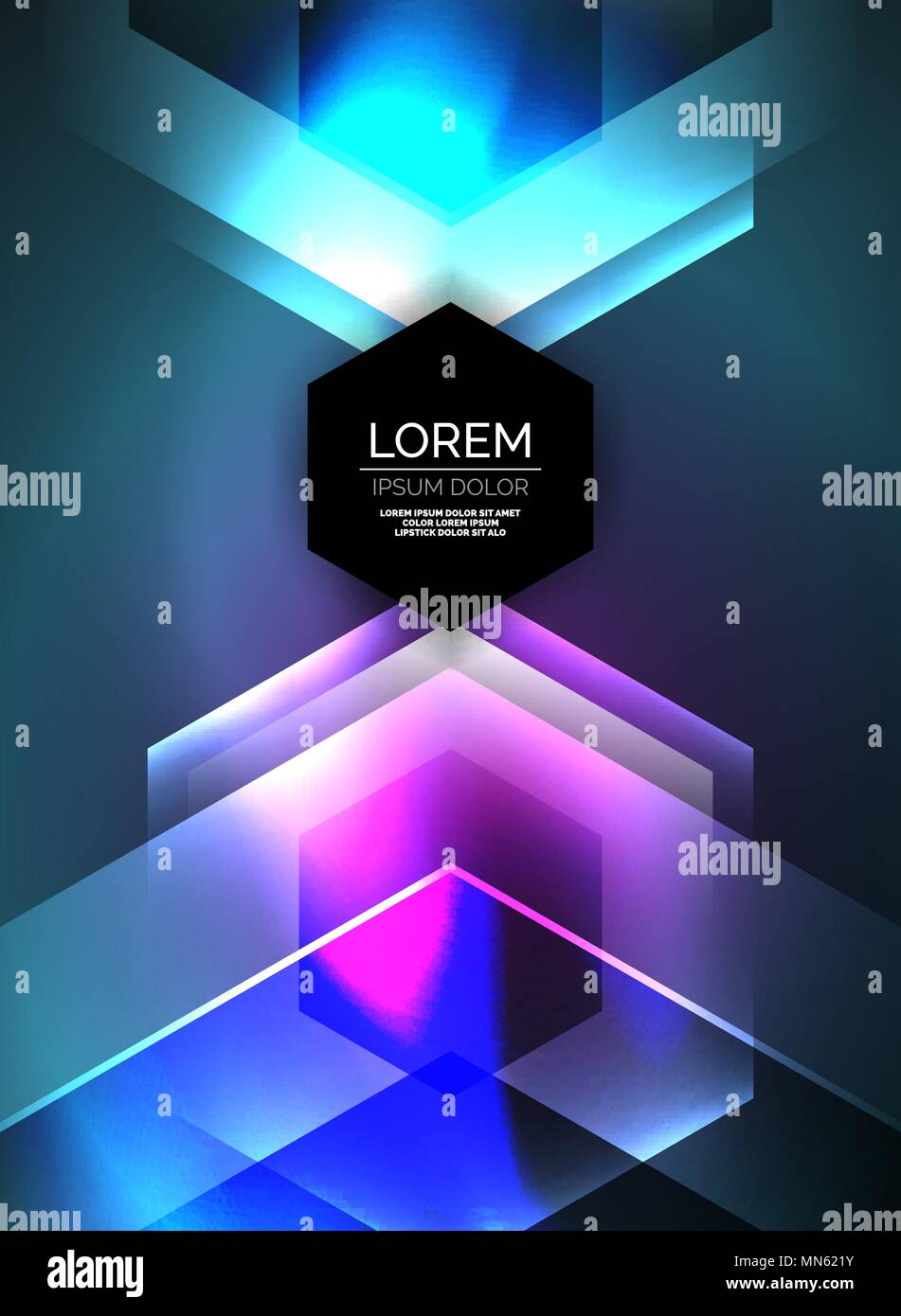 Digital technology glowing arrows. Digital technology glowing blue ...