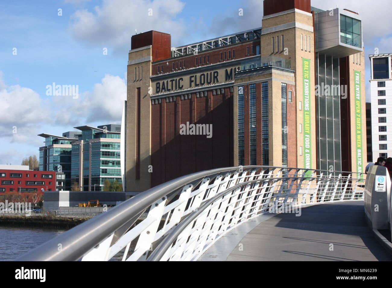 The Baltic Centre for Contemporary Art by the River Tyne in Gateshead ...