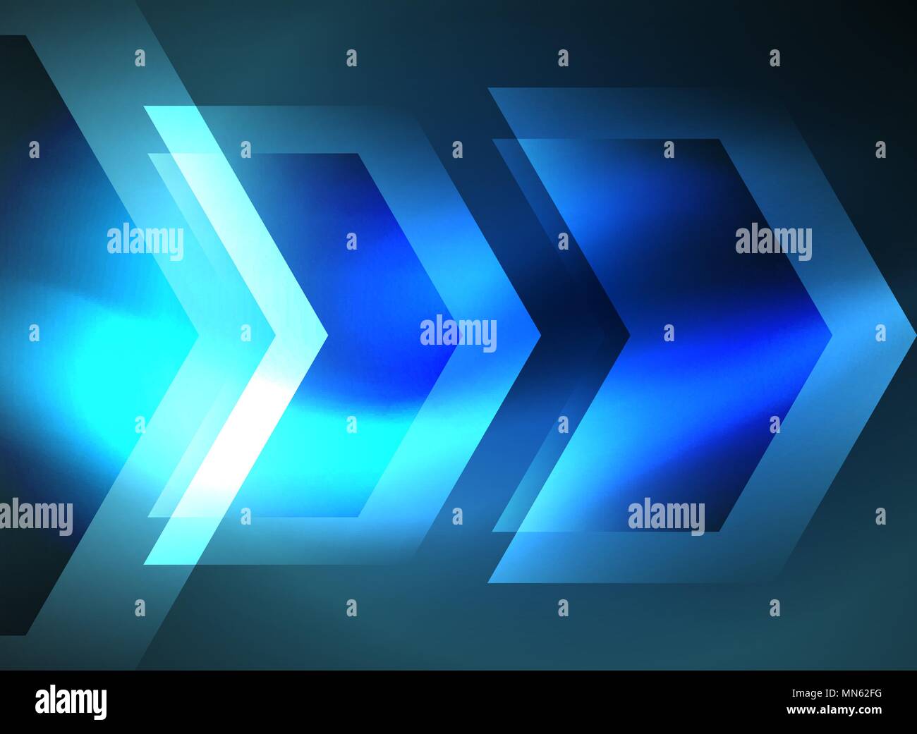 Digital technology glowing arrows. Digital technology glowing blue ...