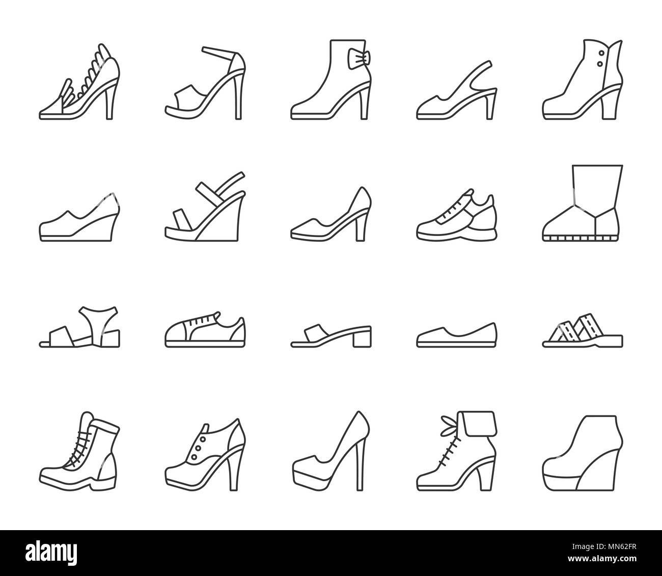 Footwear vectors hi-res stock photography and images - Alamy