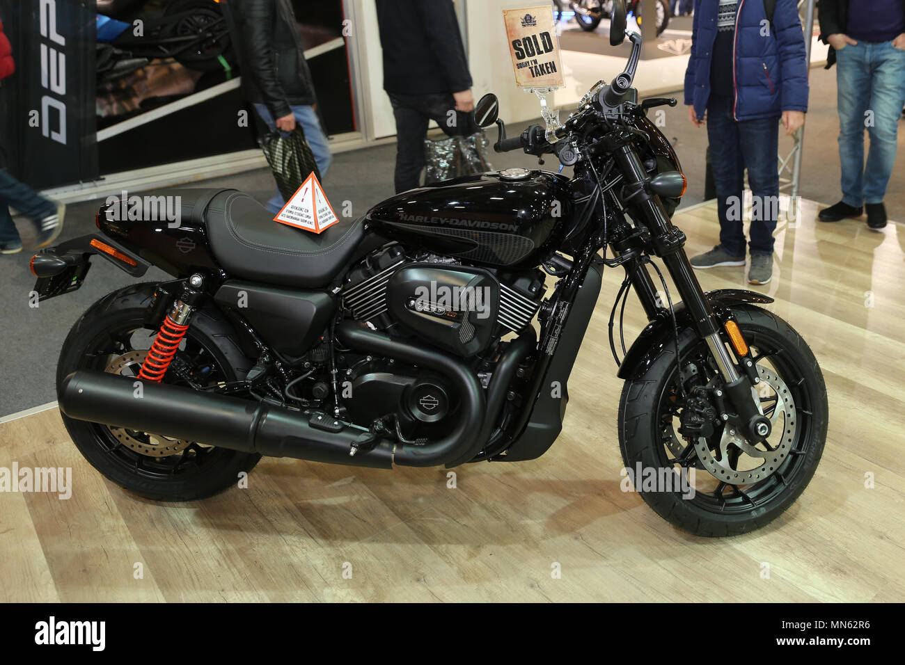 ISTANBUL, TURKEY - FEBRUARY 25, 2018: Harley-Davidson Motorcycle on ...