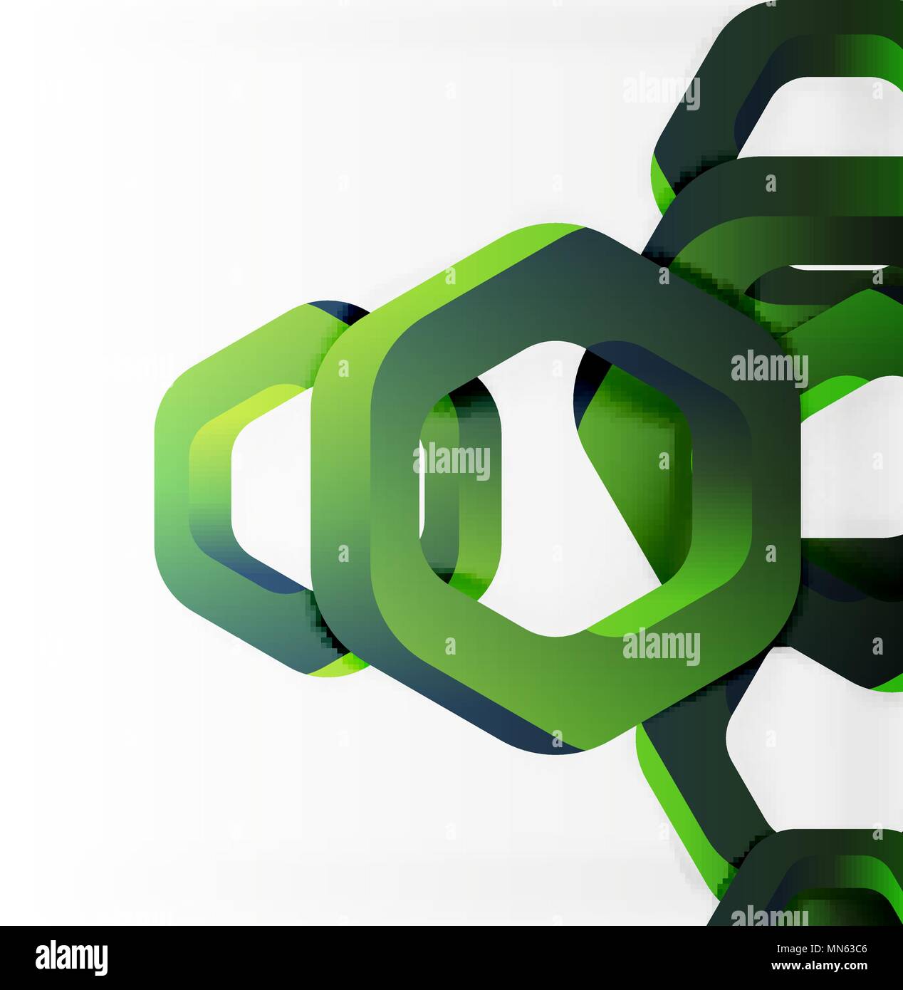 Overlapping hexagons background patterns Stock Vector Images - Alamy