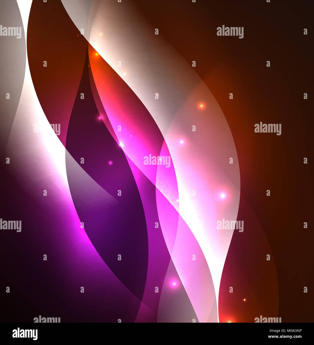 Illuminated neon waves. Vector abstract illuminated neon waves Stock Vector Image & Art - Alamy