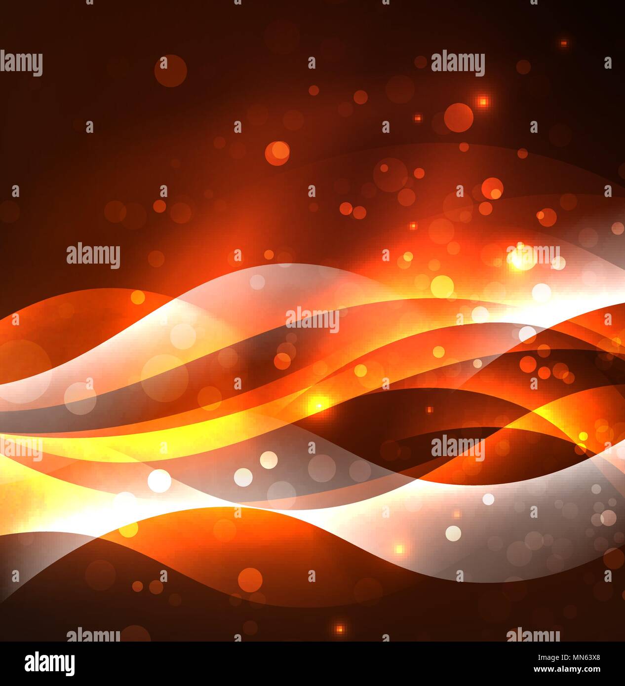 Illuminated neon waves. Vector abstract illuminated neon waves Stock Vector Image & Art - Alamy