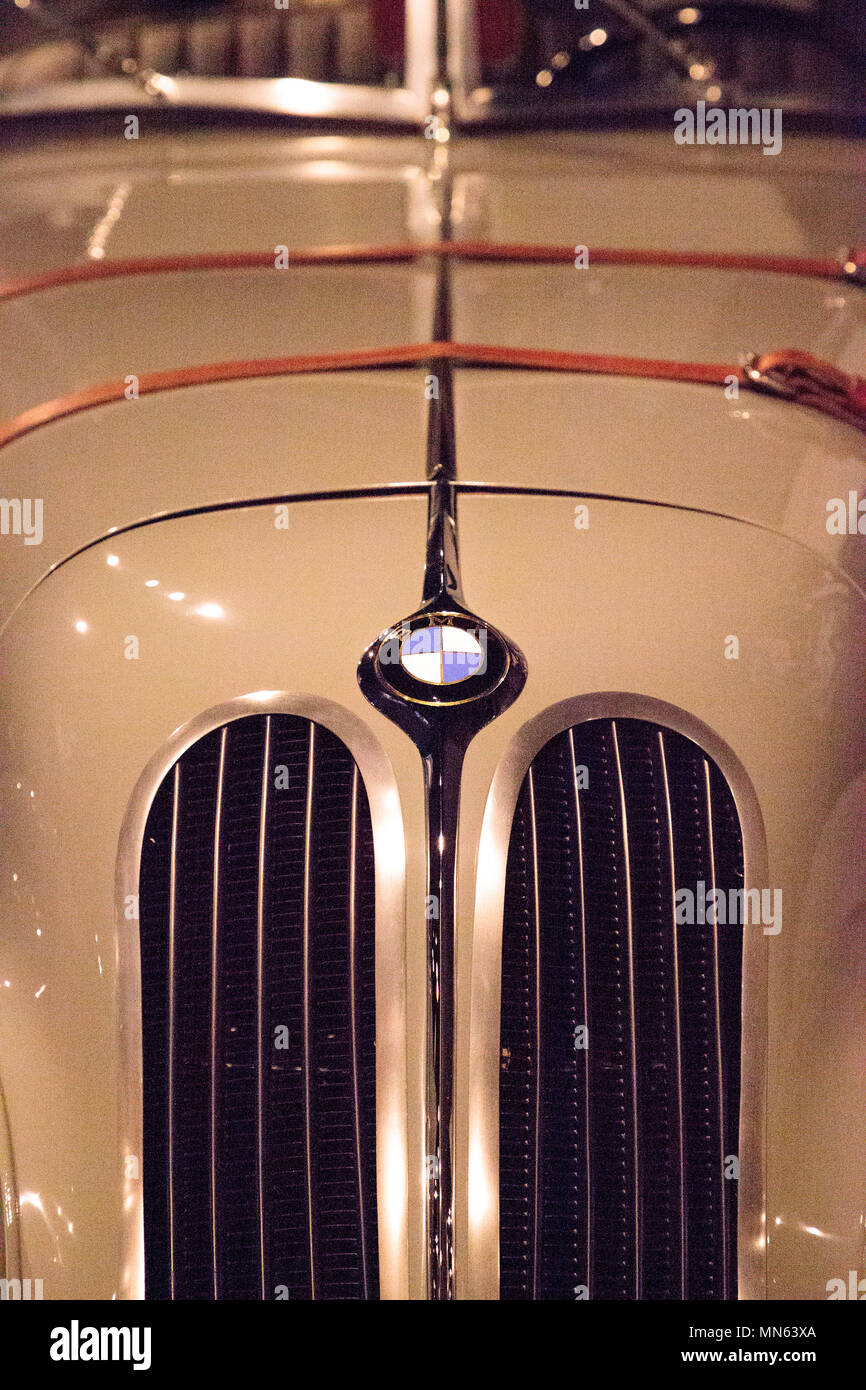 Naples, Florida, USA – May 5, 2018: Grey 1938 BMW Type 328 displayed at ...