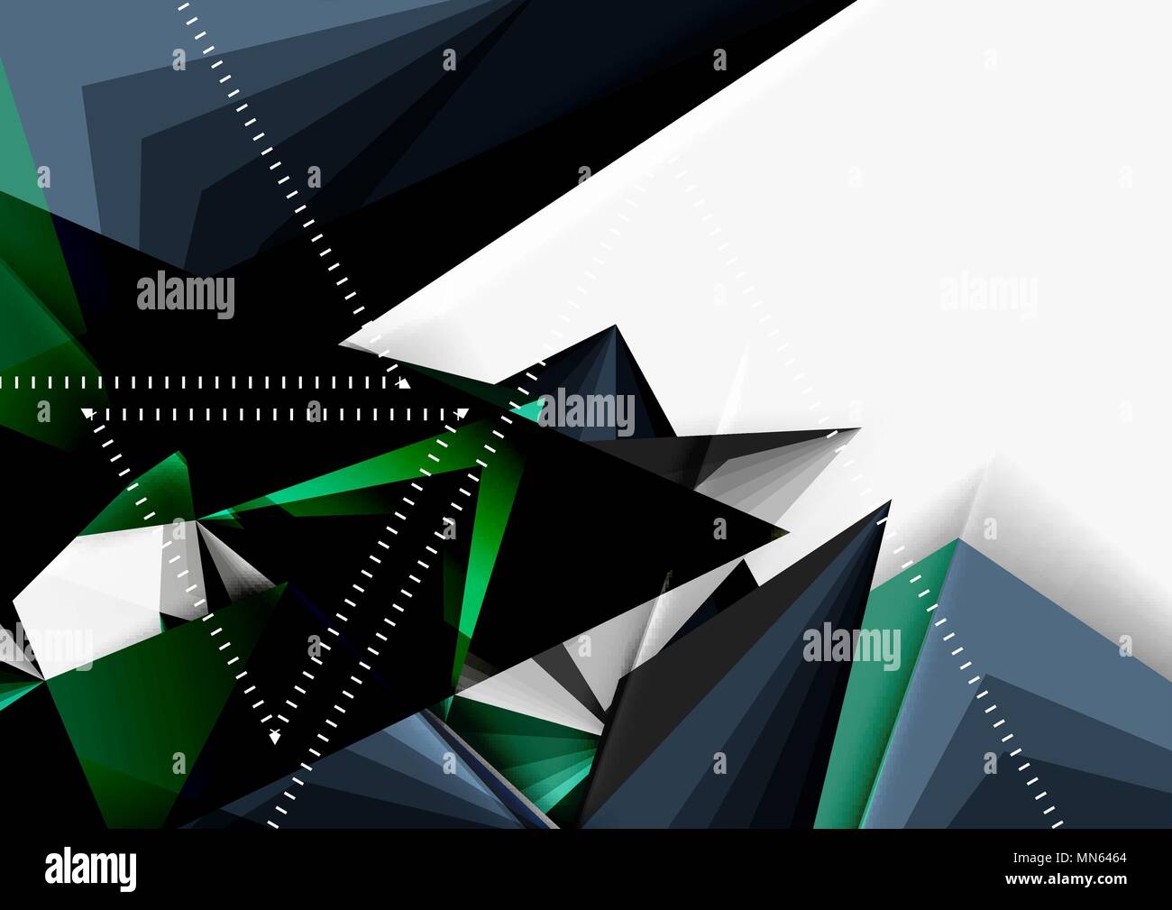 Vector low poly style 3d triangle line. Vector low poly style 3d ...