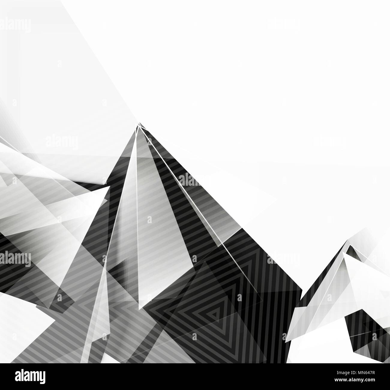 3d triangles and pyramids, abstract geometric vector. 3d triangles and ...