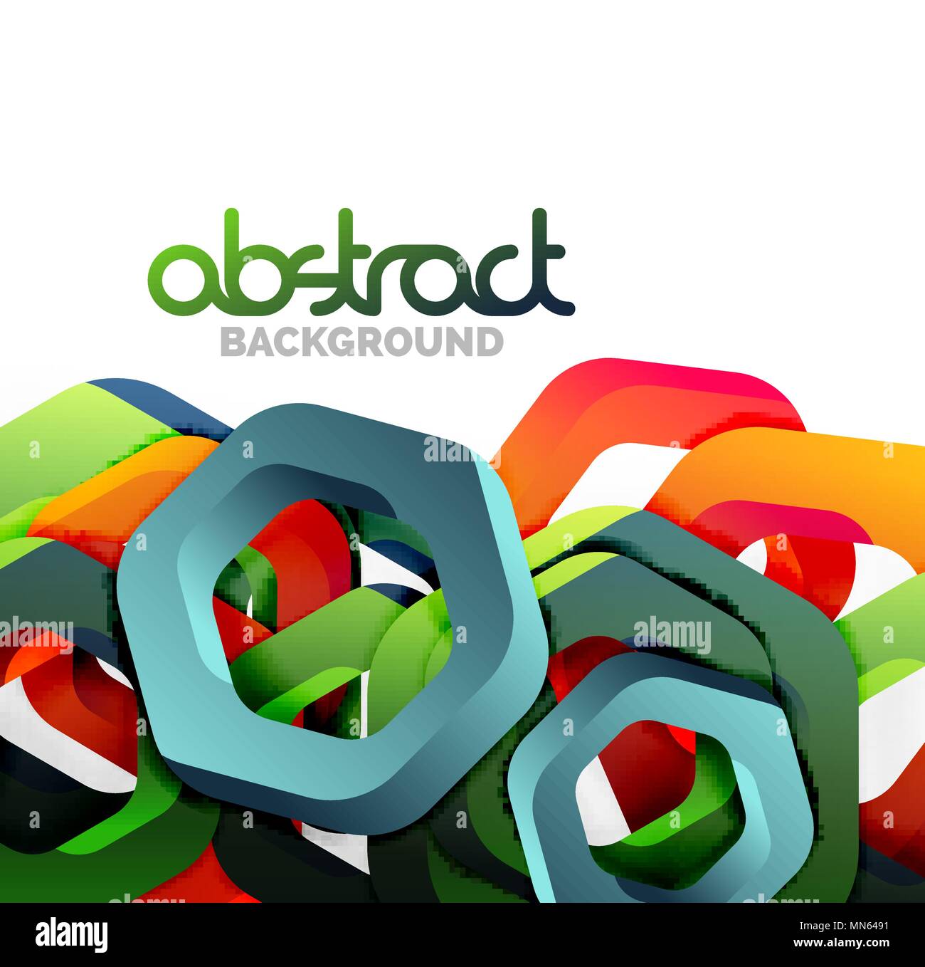 Overlapping hexagons design background. Overlapping hexagons vector ...