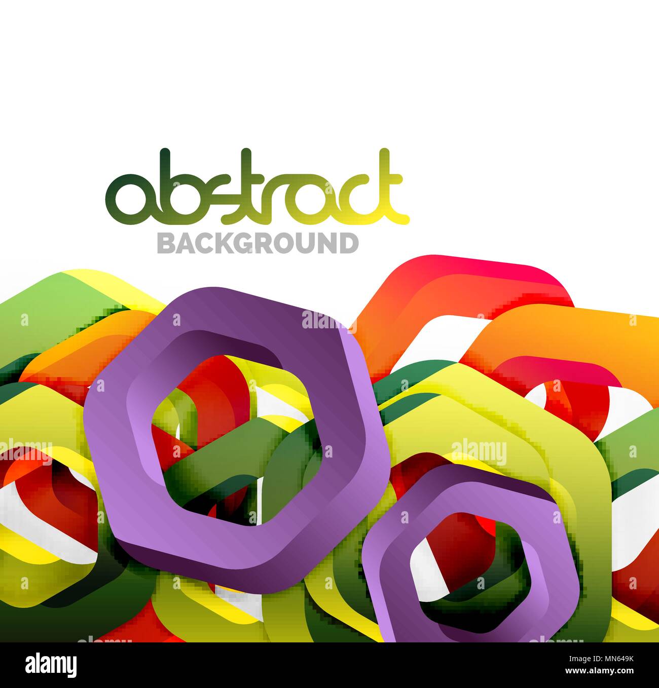 Overlapping hexagons design background. Overlapping hexagons vector ...