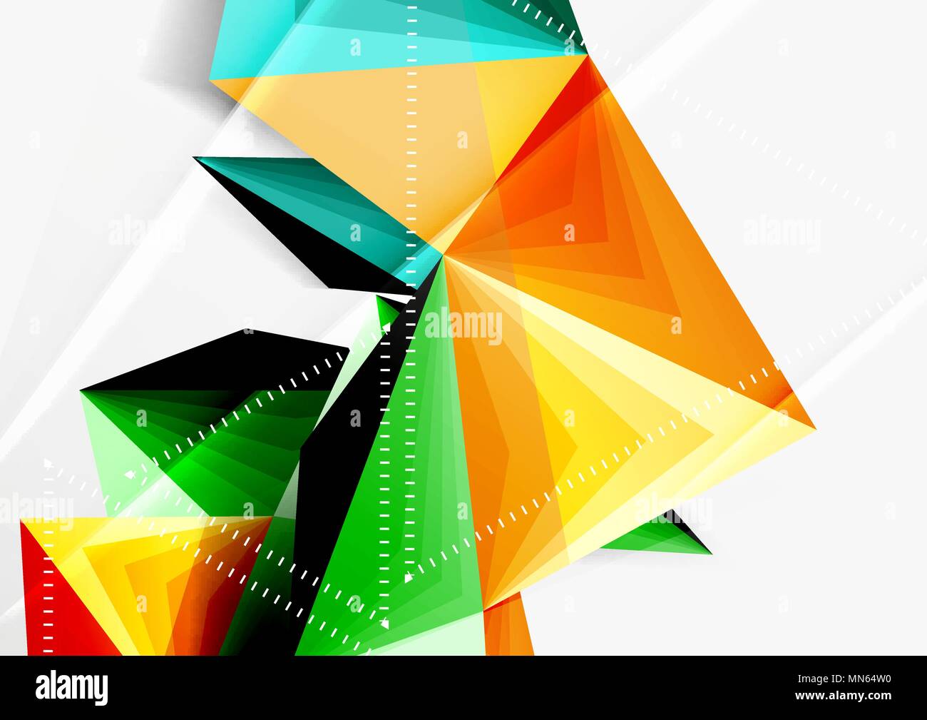 Vector low poly style 3d triangle line. Vector low poly style 3d ...