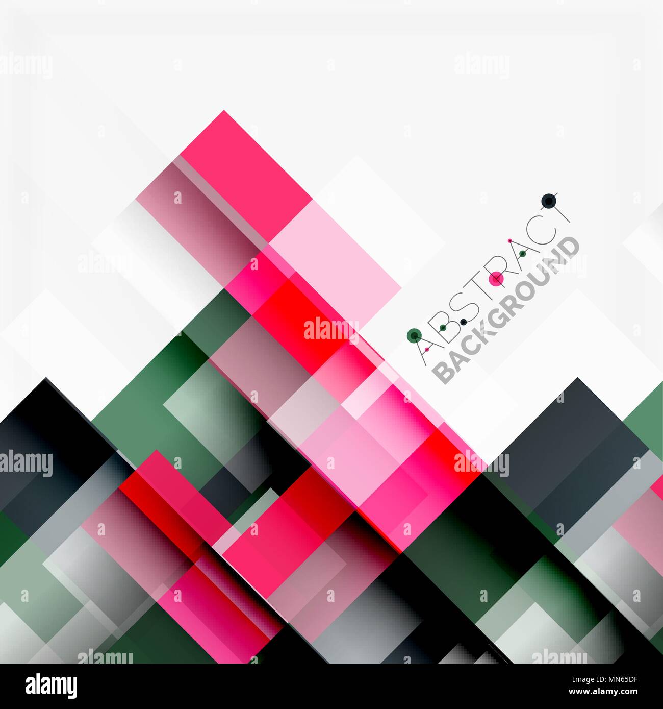 Abstract Blocks Template Design Background Simple Geometric Shapes On White Straight Lines And