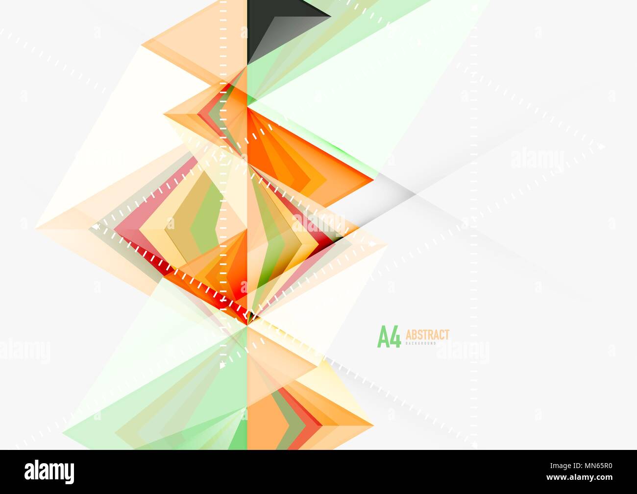 Triangular low poly vector a4 size geometric abstract template ...